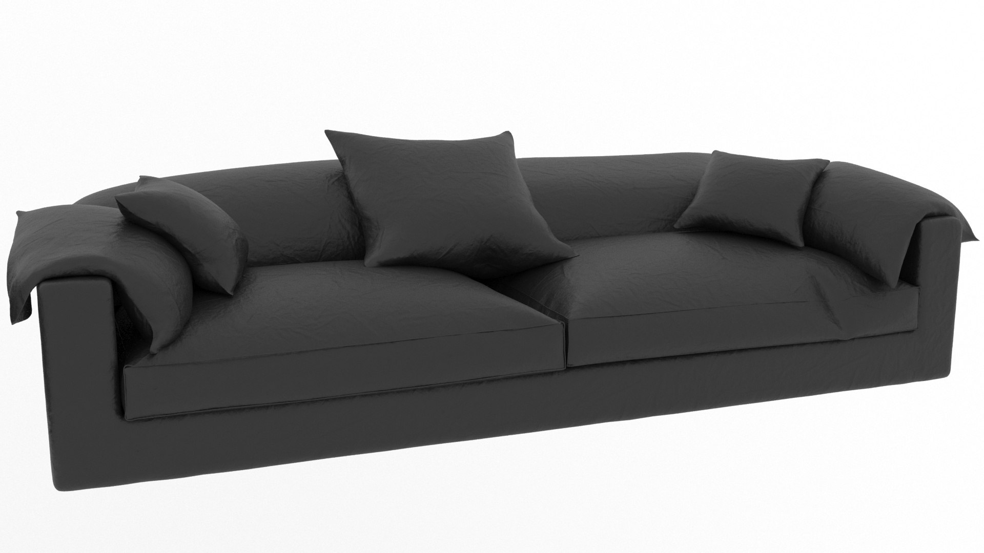 Regular Sofa Fabric And Leather 3D - TurboSquid 1921887