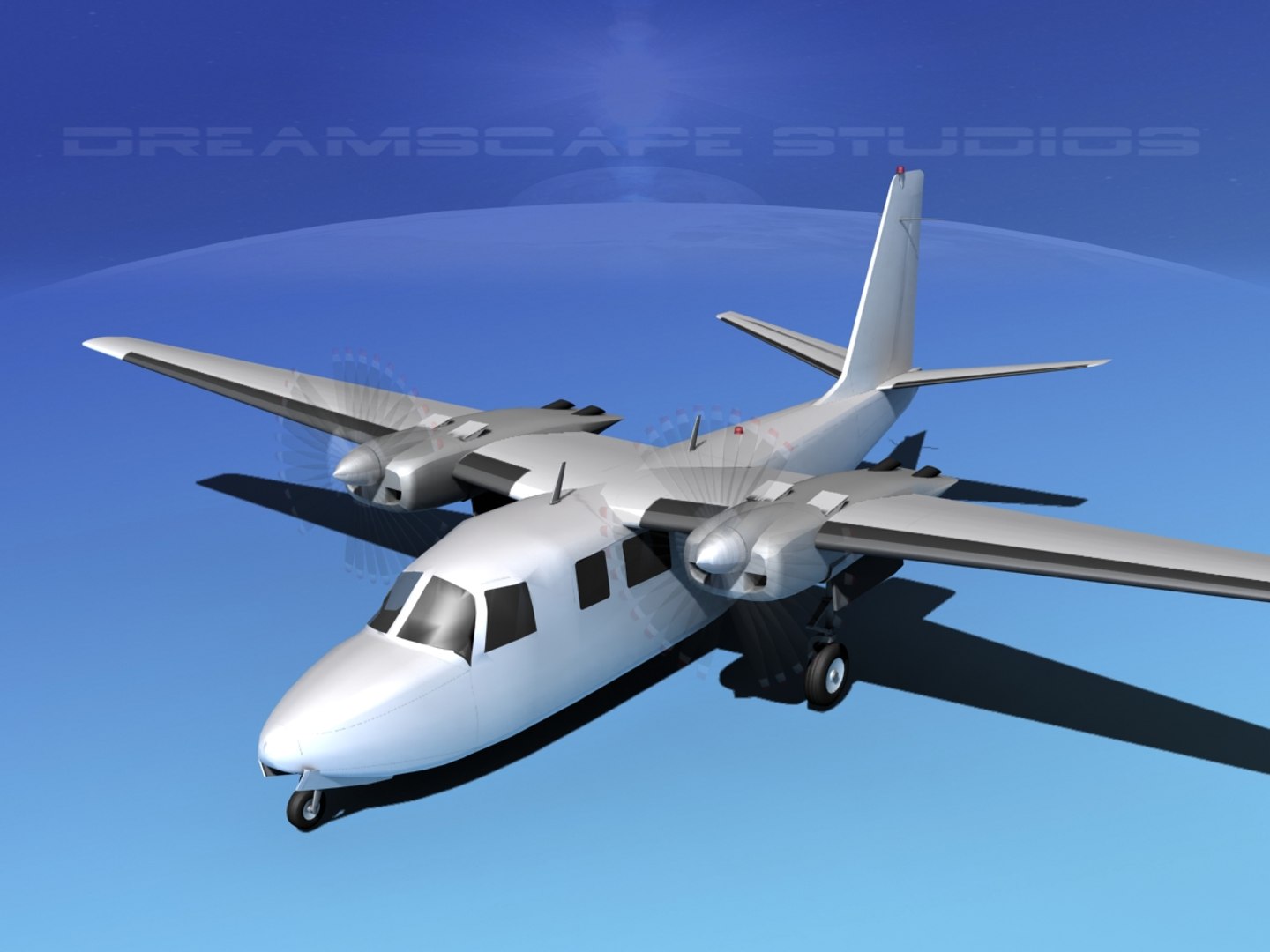 Propellers Aero Commander 560 Dxf