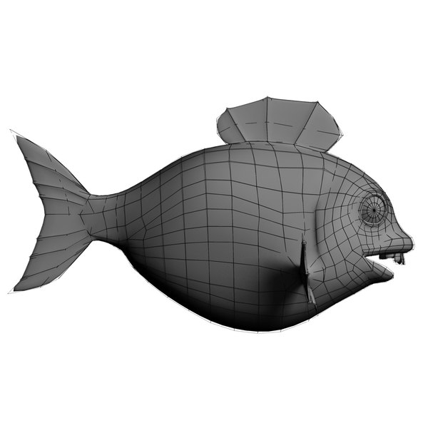fish cartoon character rigged 3d 3ds