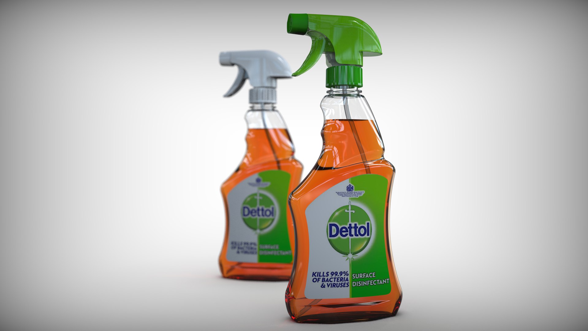 3D Dettol Spray Cleaner - TurboSquid 2278799
