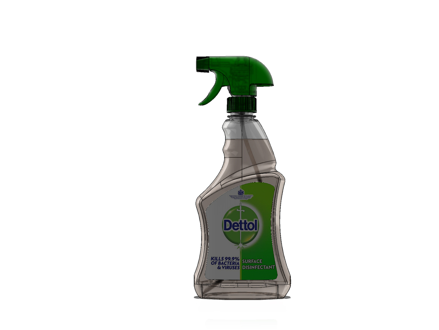 3D Dettol Spray Cleaner - TurboSquid 2278799