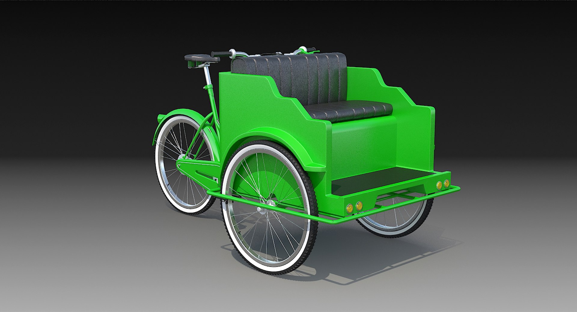 Pedicab Cab Model - TurboSquid 1182870