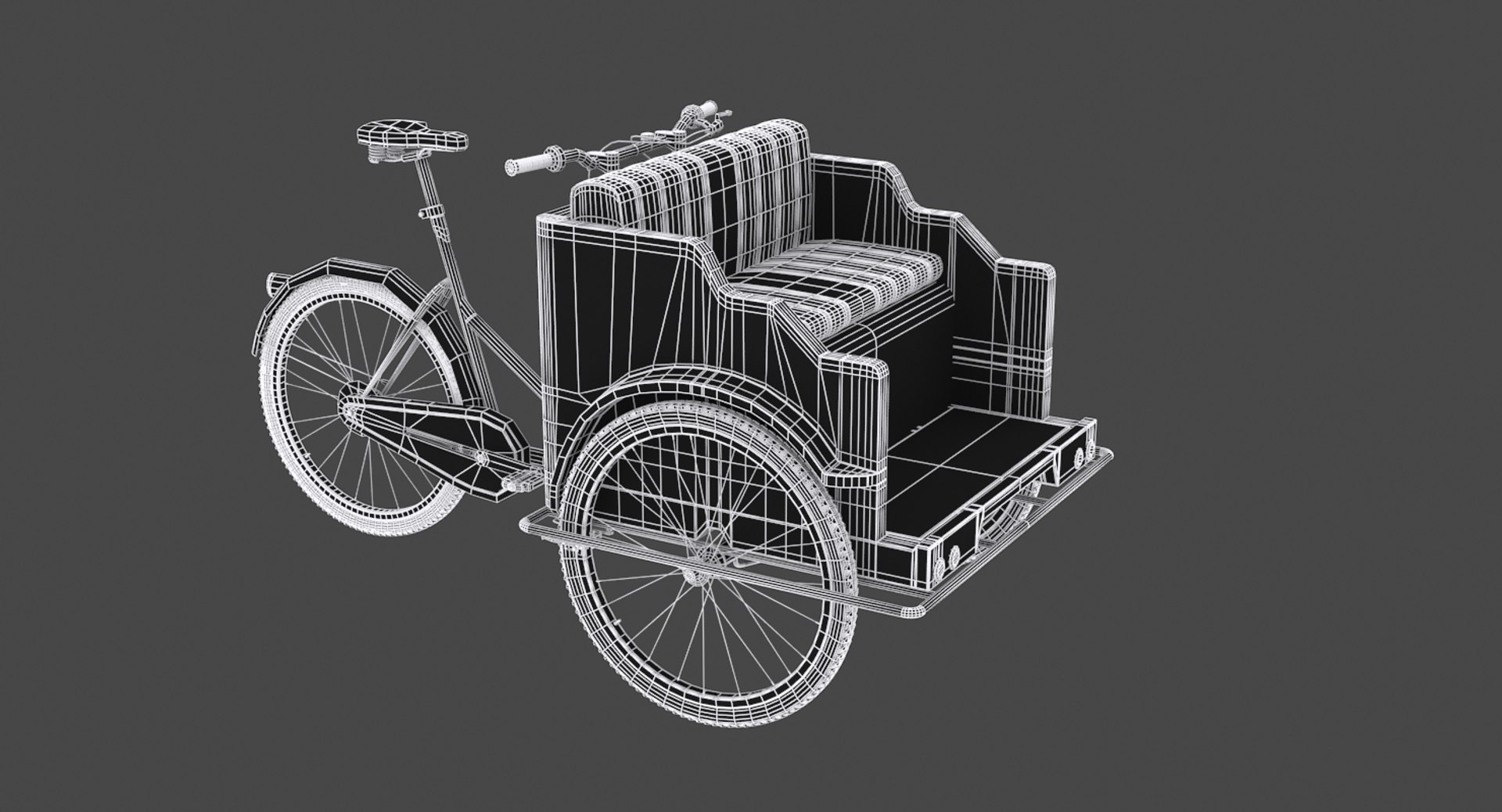 Pedicab Cab Model - TurboSquid 1182870