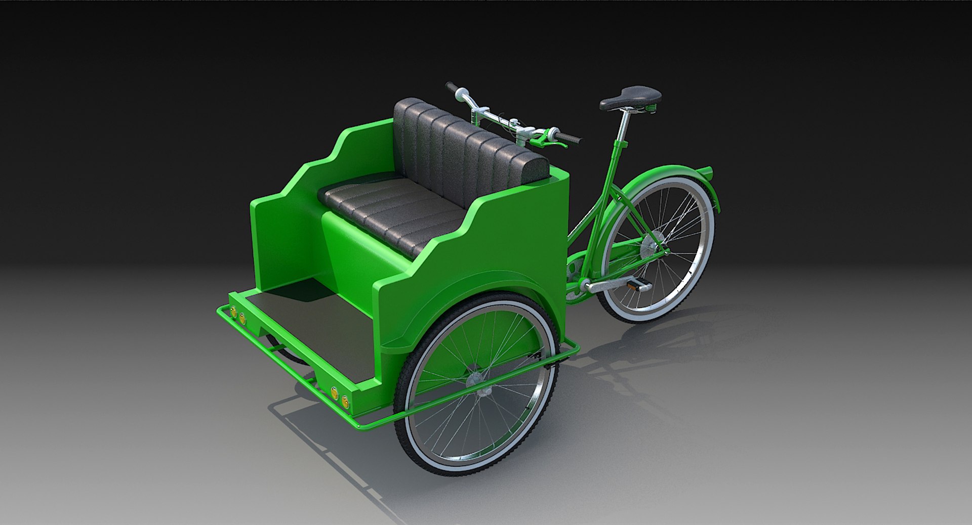 Pedicab Cab Model - TurboSquid 1182870