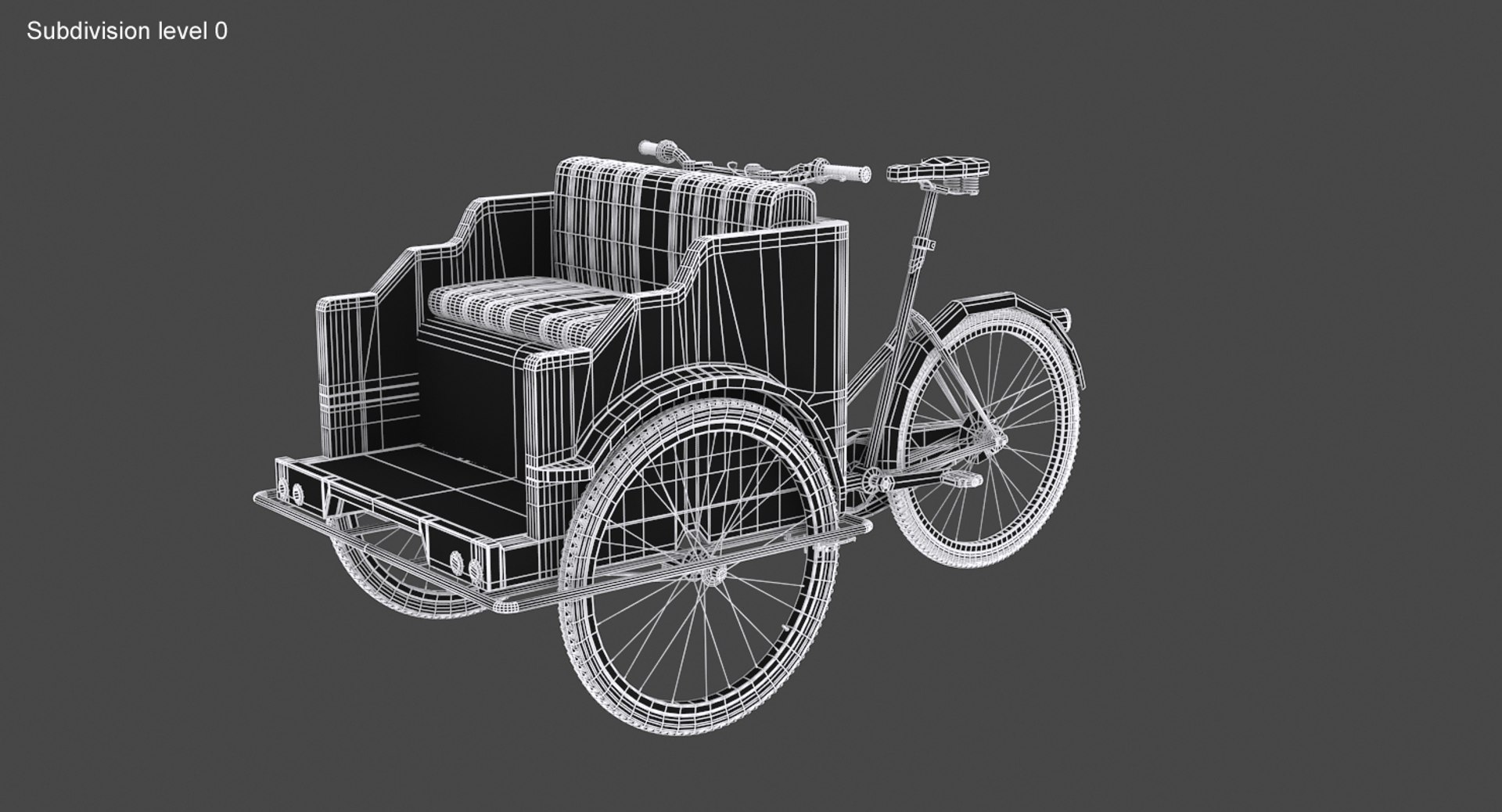 Pedicab Cab Model - TurboSquid 1182870