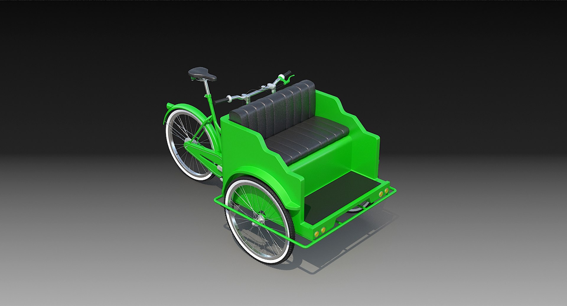 Pedicab Cab Model - TurboSquid 1182870