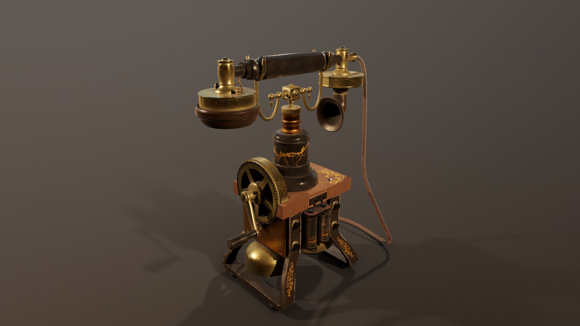 3D Retro Phone PBR Game Ready Mid Poly 3D Model Model - TurboSquid 2005029