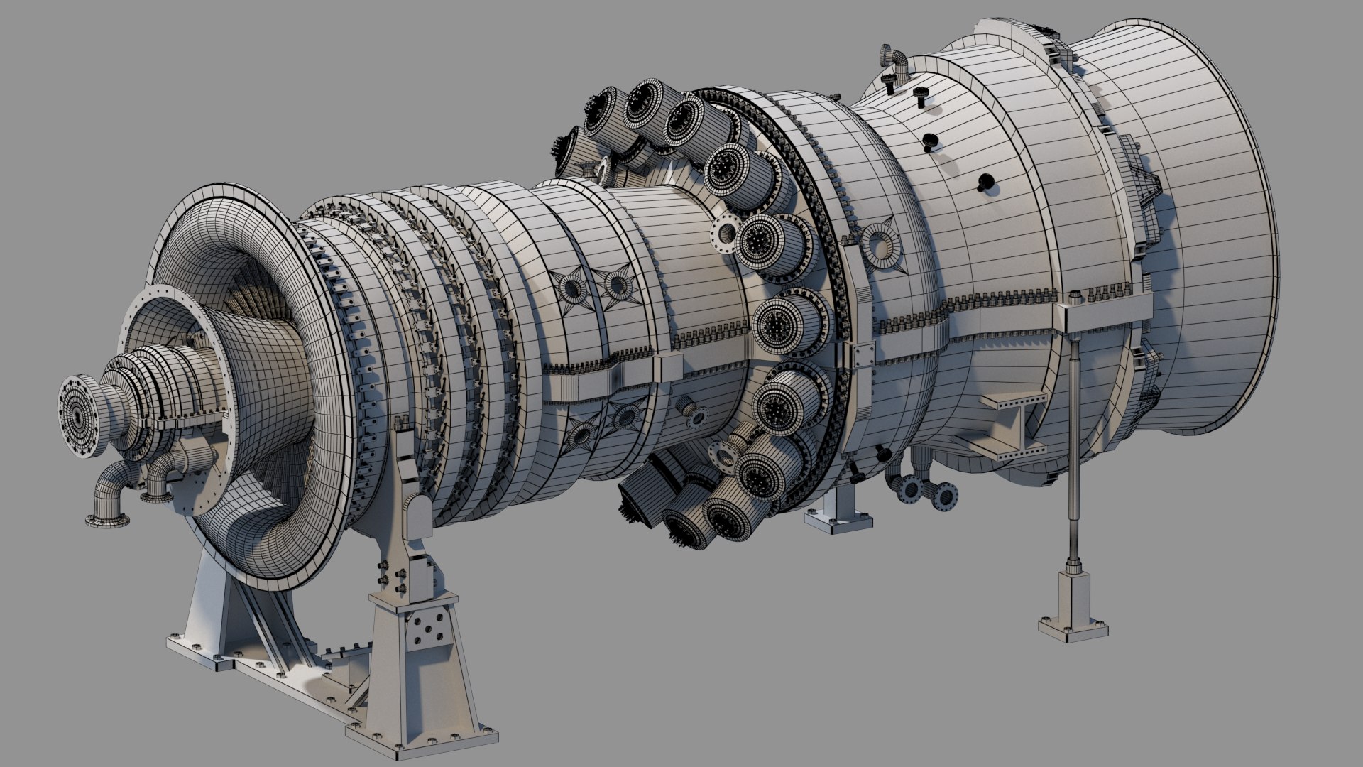 3D Siemens Gas Turbine Package Model - TurboSquid 1550062