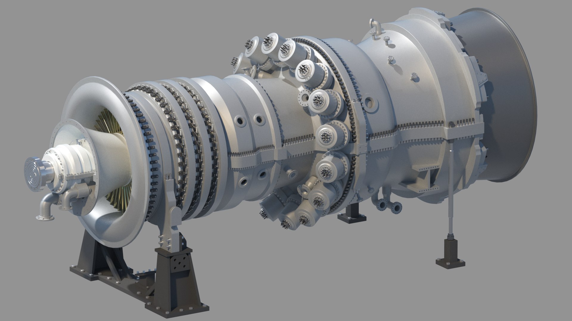 3D Siemens Gas Turbine Package Model - TurboSquid 1550062