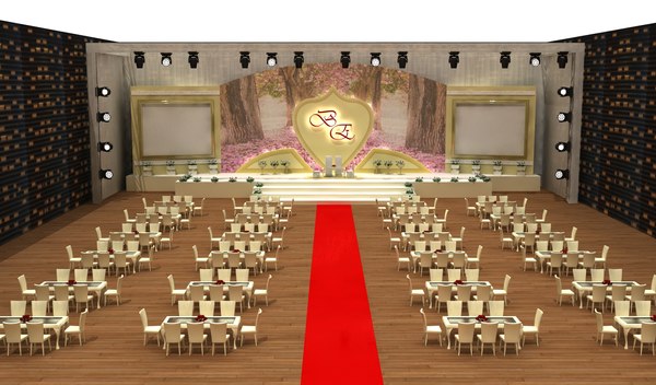 3D Wedding-Hall Models | TurboSquid