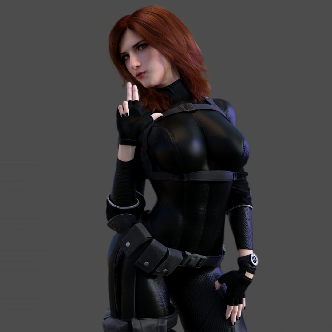 3D Female Spy - Tactical Agent Model - TurboSquid 1906069