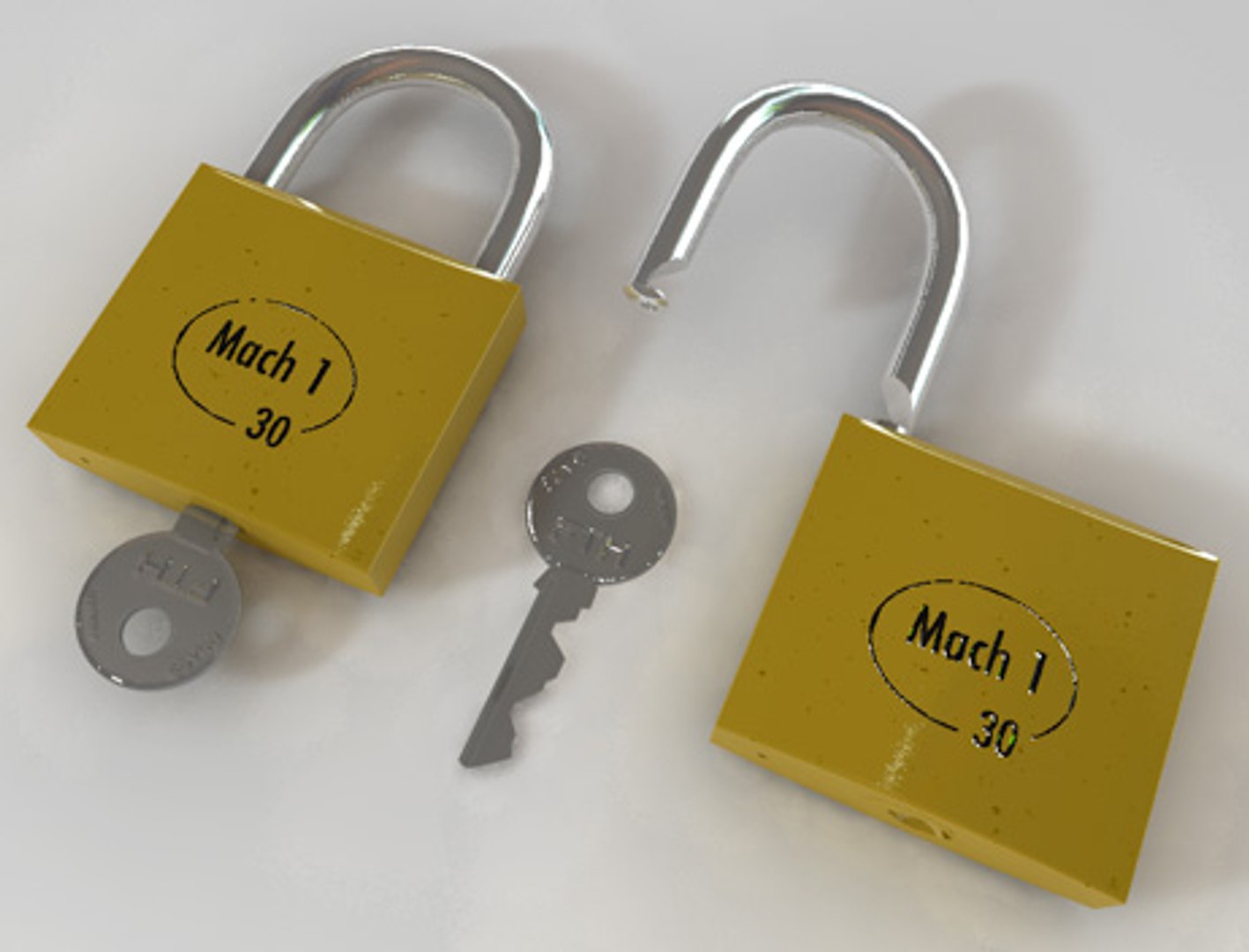 3d Padlock Model