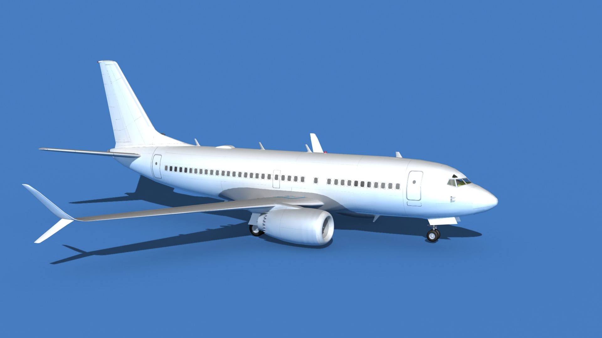 Boeing 737 Max 7 Unmarked 3 3D - TurboSquid 1762634