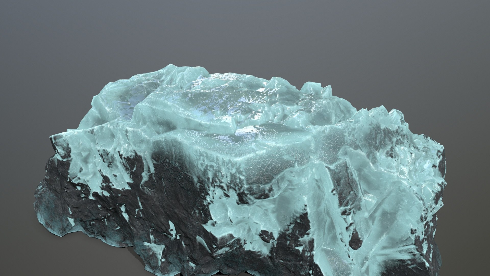 3D Model Ice Mountain - TurboSquid 2311058