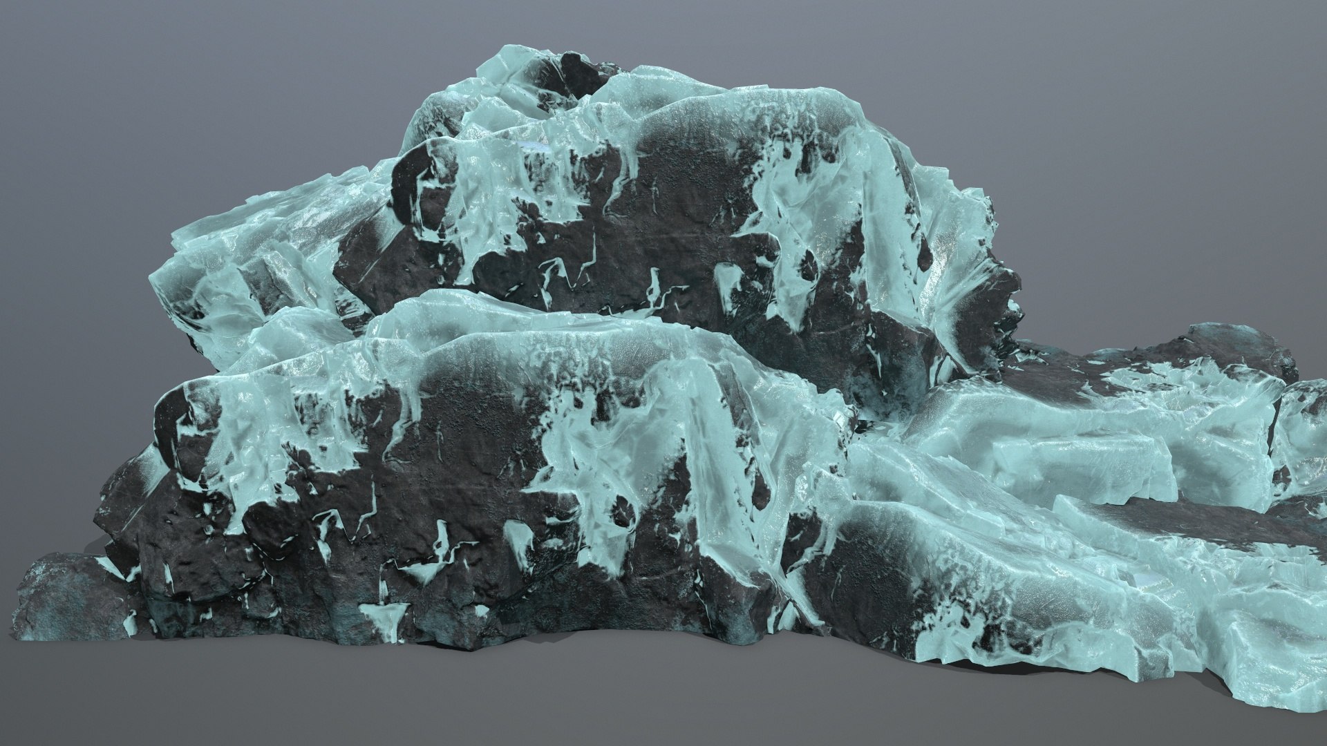 3D Model Ice Mountain - TurboSquid 2311058