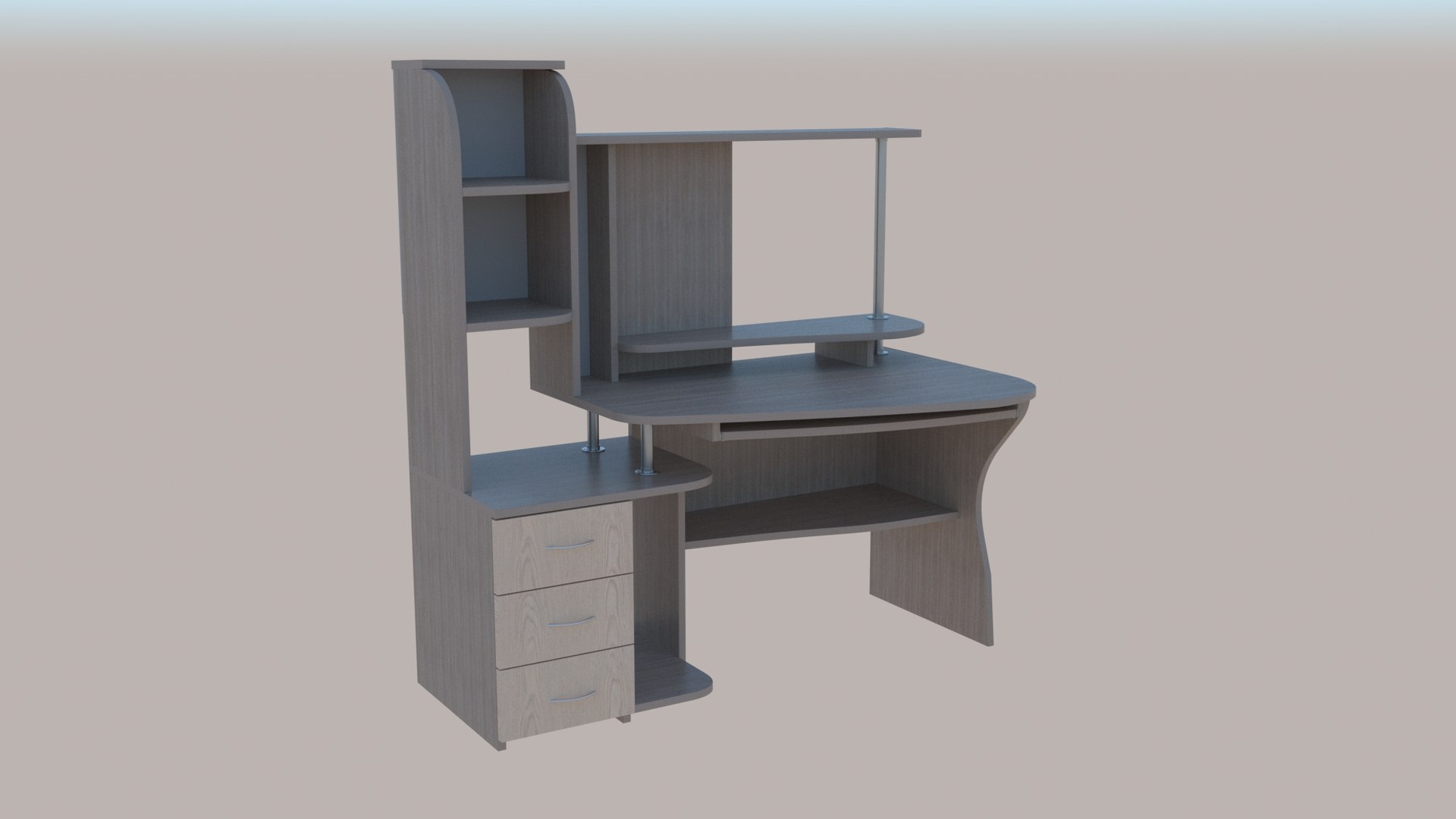 3D Computer Table - TurboSquid 2047412