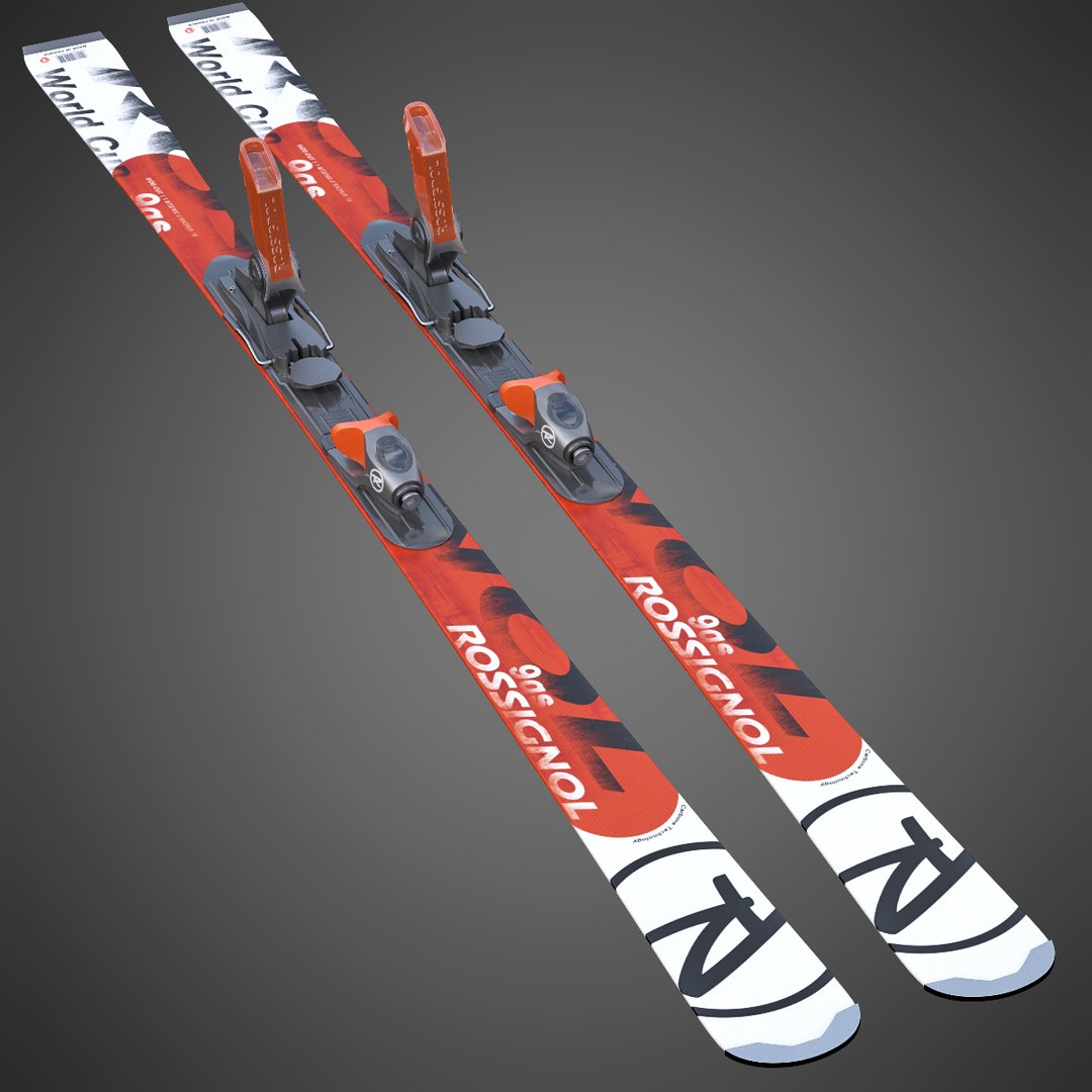 3d Rossignol Skis Alpine Model