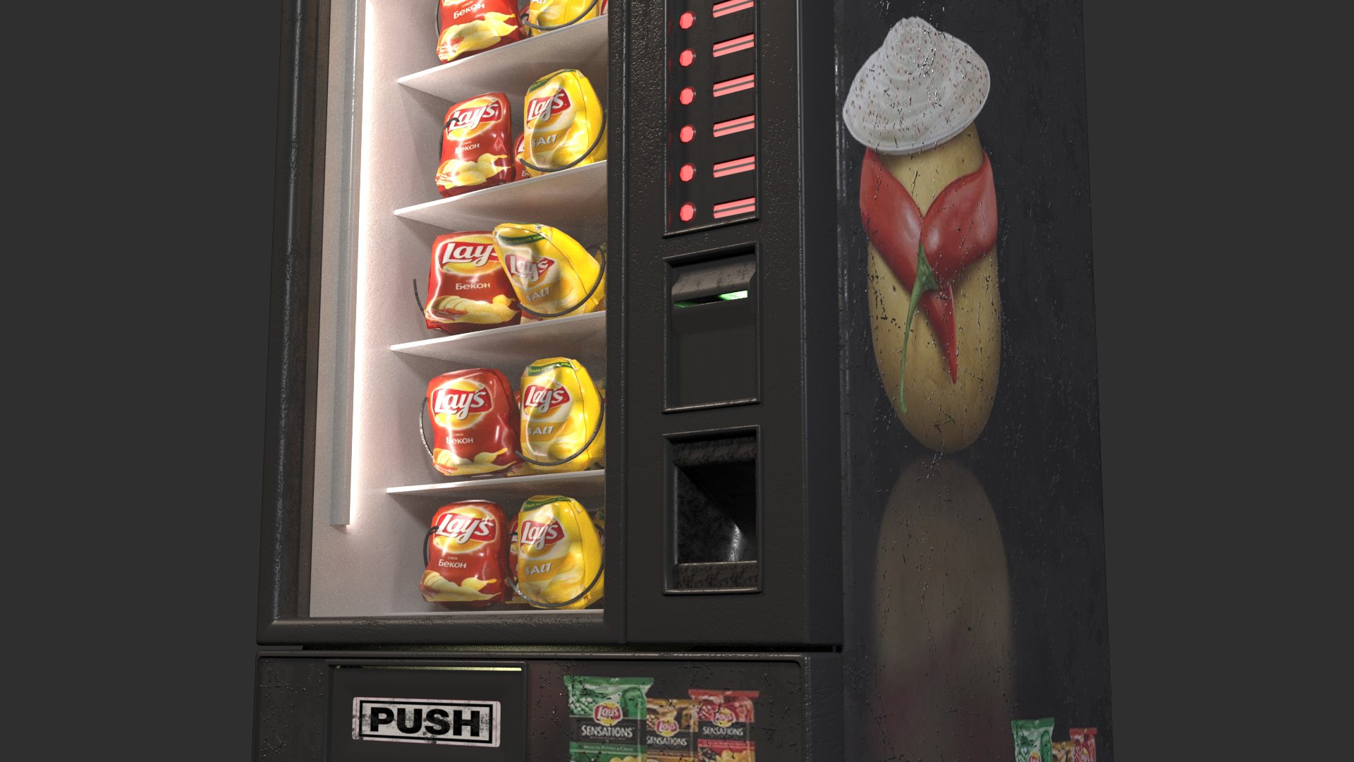 3D Futuristic Vending Machine - 3D Model Model - TurboSquid 2176449