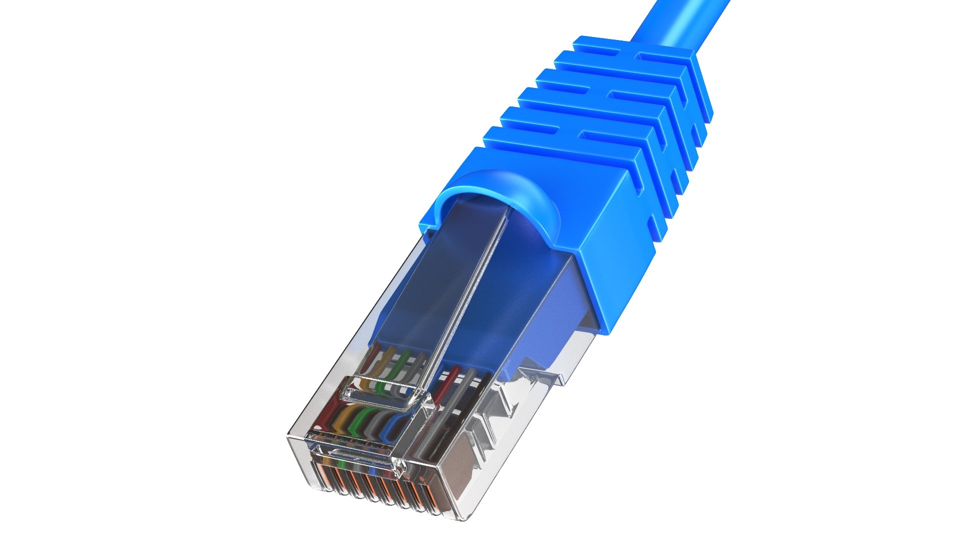 Detailed Ethernet Cable 3D Model - TurboSquid 2111318