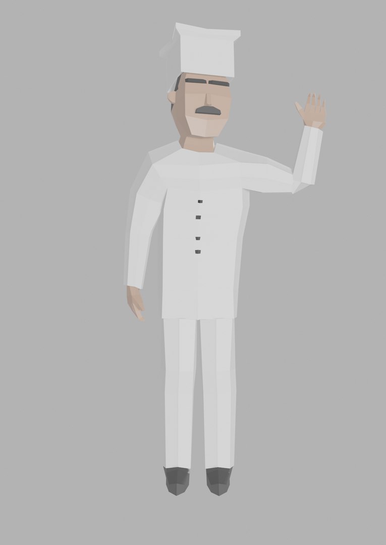 3D Cook Chef Rigged Unity - TurboSquid 1566875