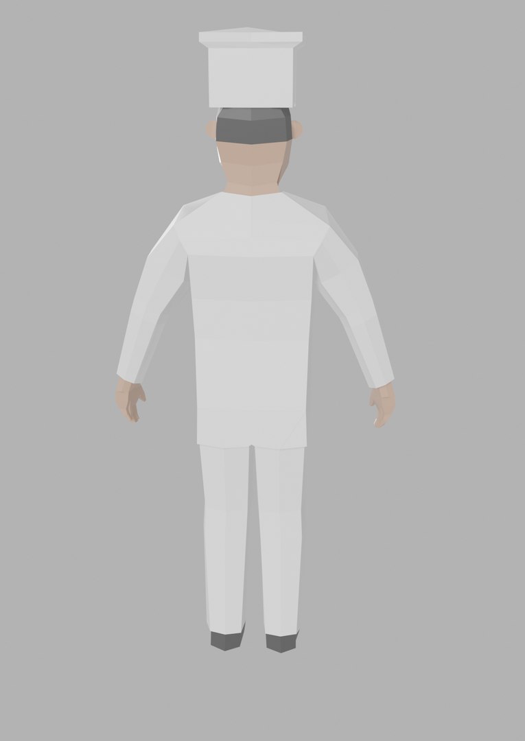 3D Cook Chef Rigged Unity - TurboSquid 1566875