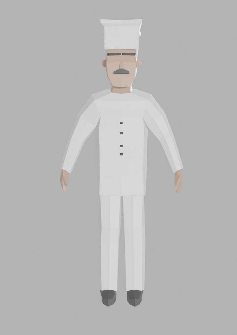 3D Cook Chef Rigged Unity - TurboSquid 1566875