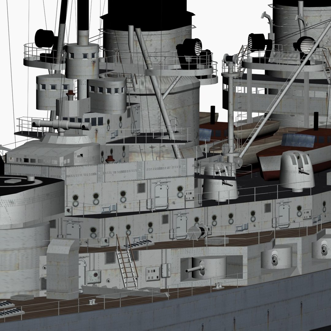 3d Model Battlecruiser Hindenburg Imperial German