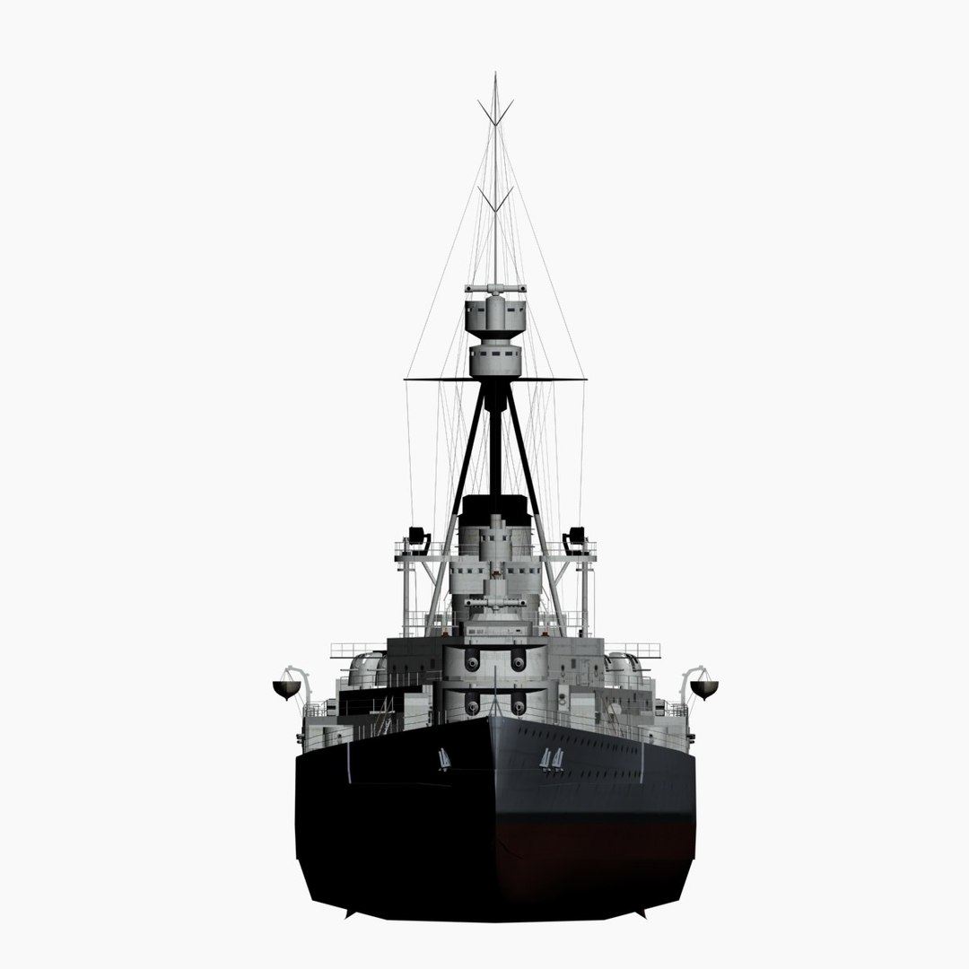 3d Model Battlecruiser Hindenburg Imperial German