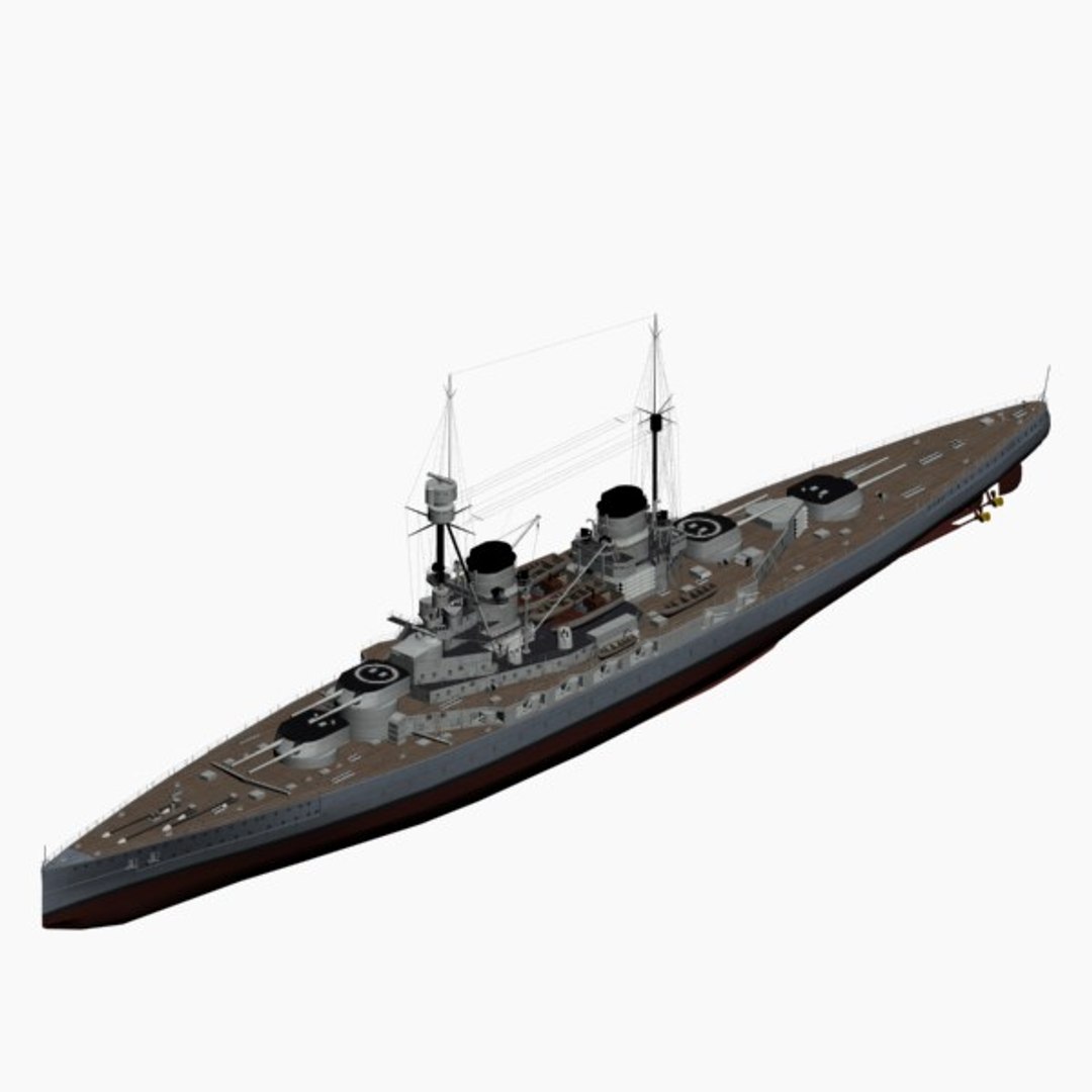 3d model battlecruiser hindenburg imperial german