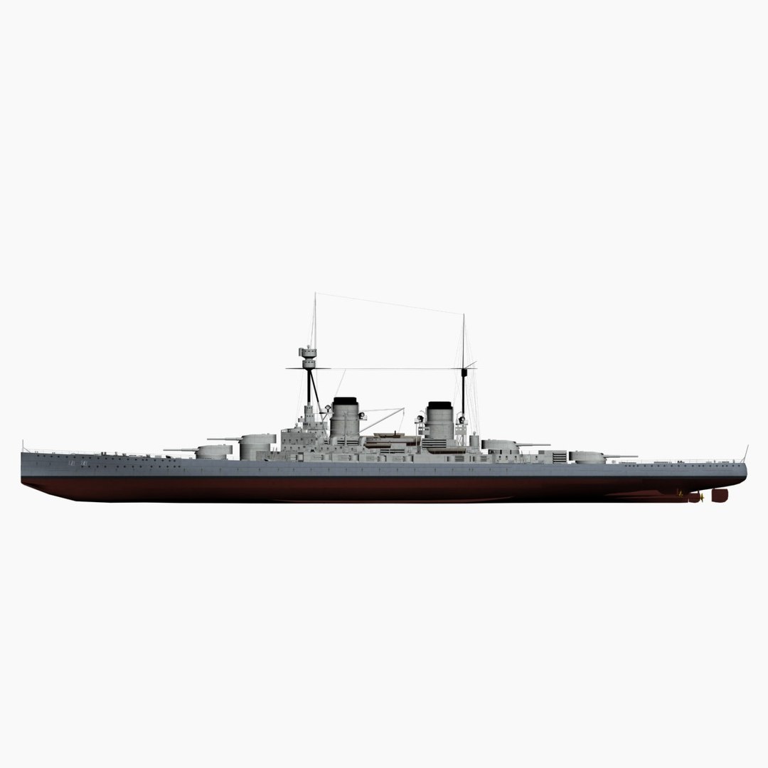 3d Model Battlecruiser Hindenburg Imperial German