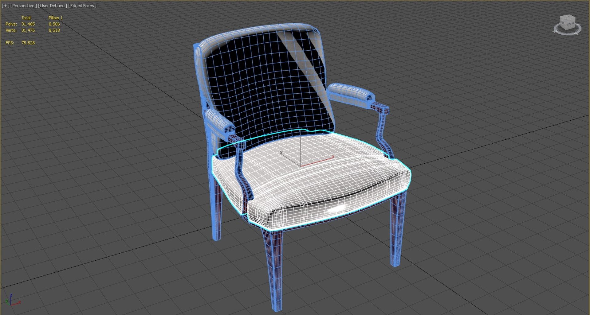 Chair Wooden 1 3D model - TurboSquid 2099945
