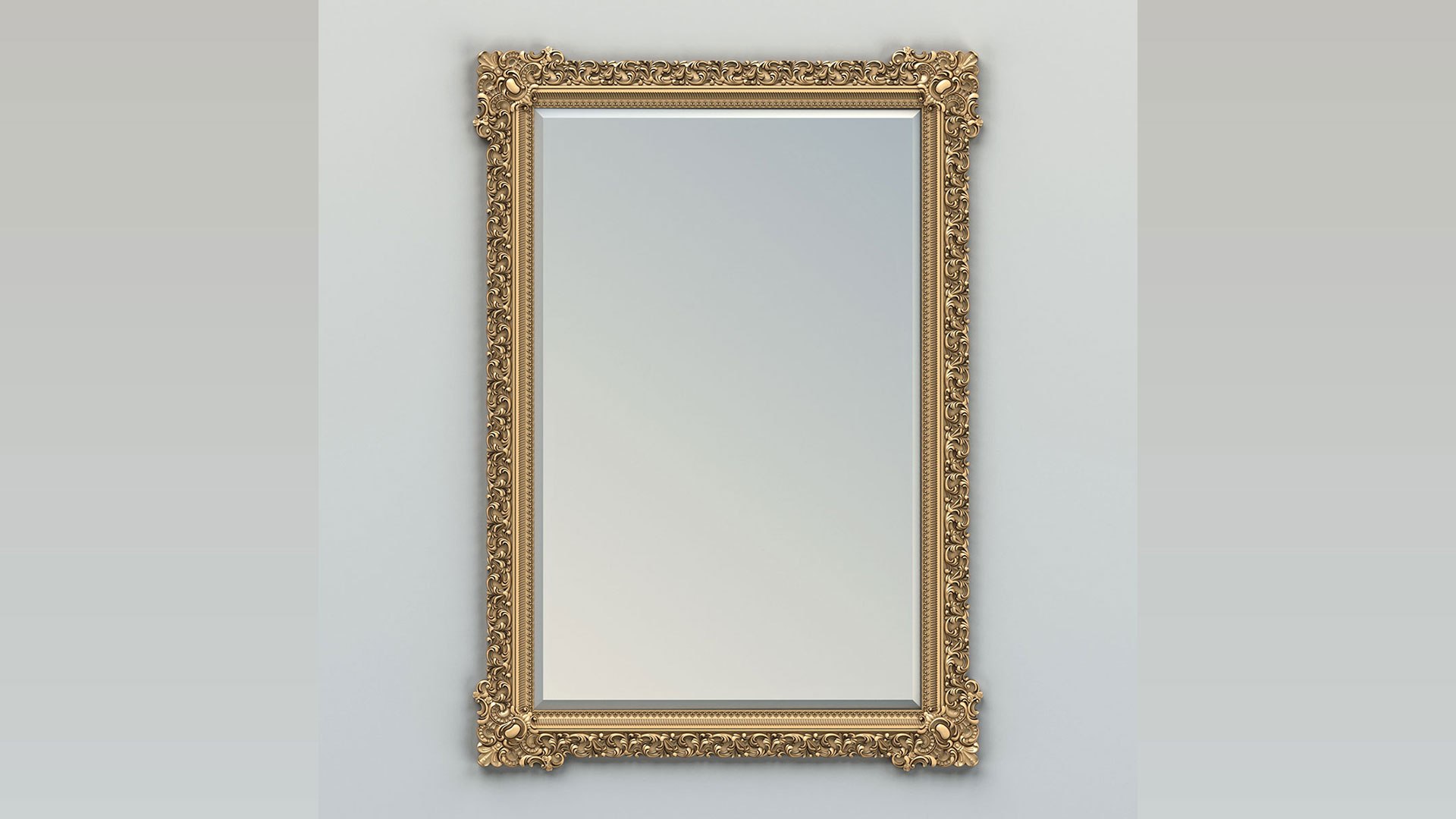 3D Rectangle Mirror Frame 020 - TurboSquid 2057613