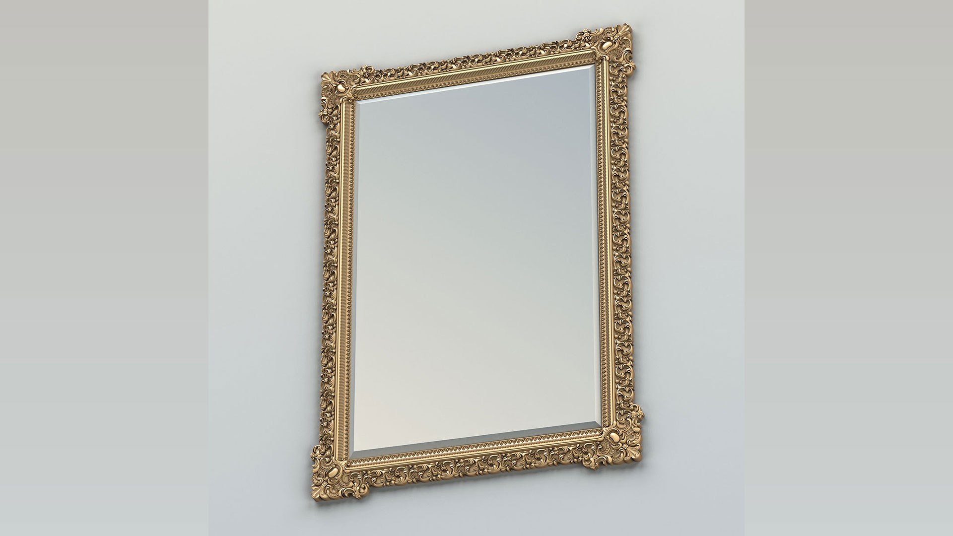 3D Rectangle Mirror Frame 020 - TurboSquid 2057613