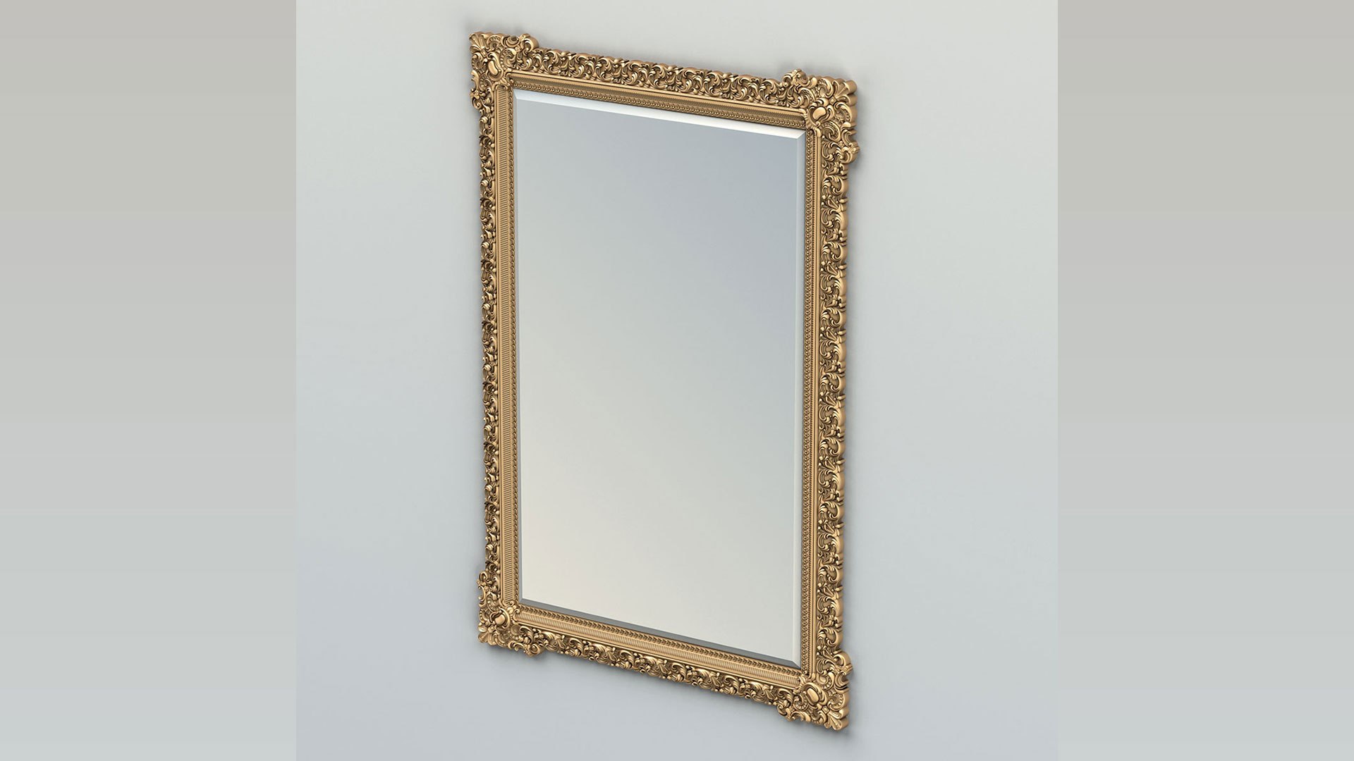 3D Rectangle Mirror Frame 020 - TurboSquid 2057613