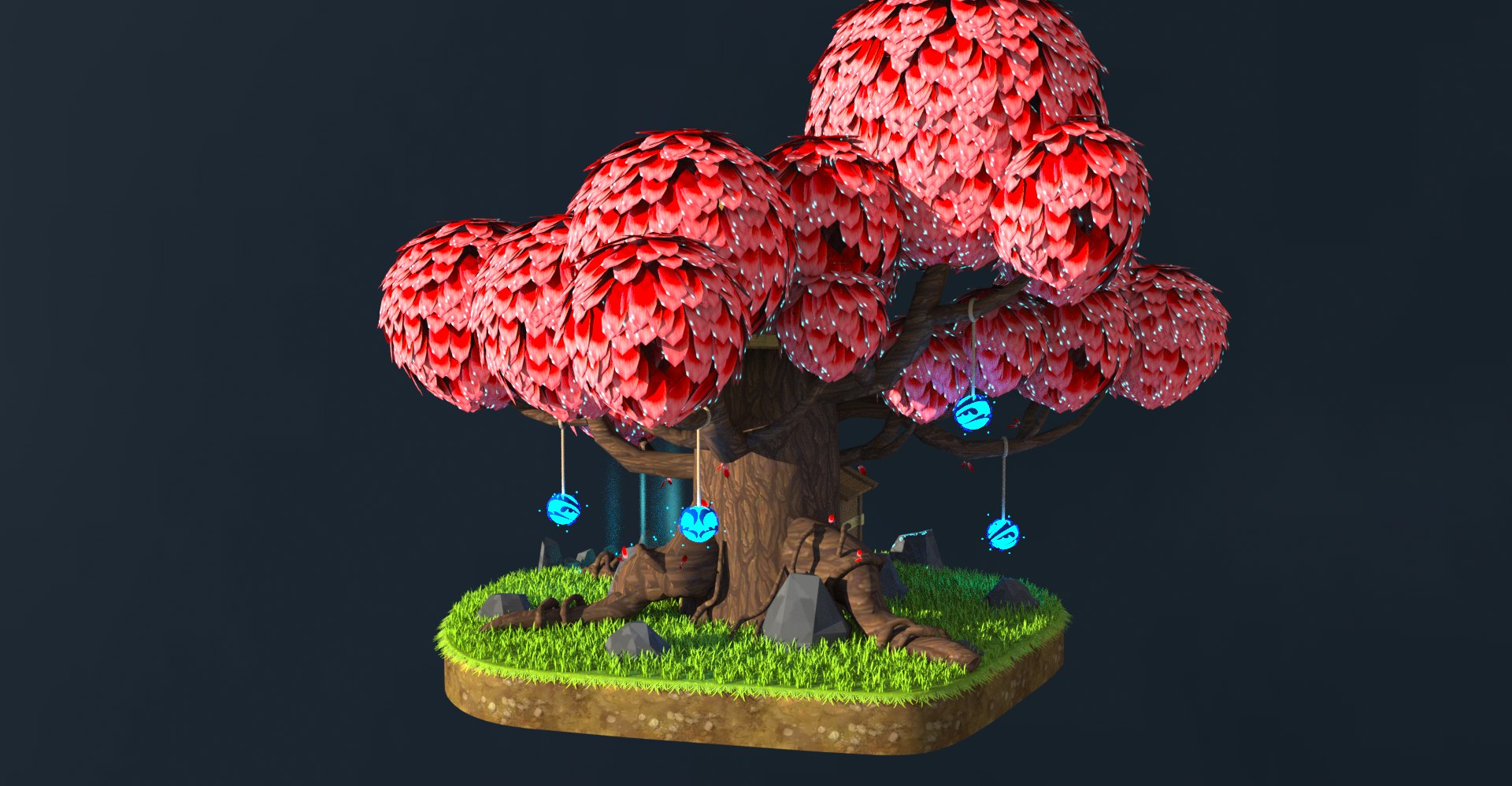 Cartoon Fantasy Elf Tree House 3D - TurboSquid 1408101