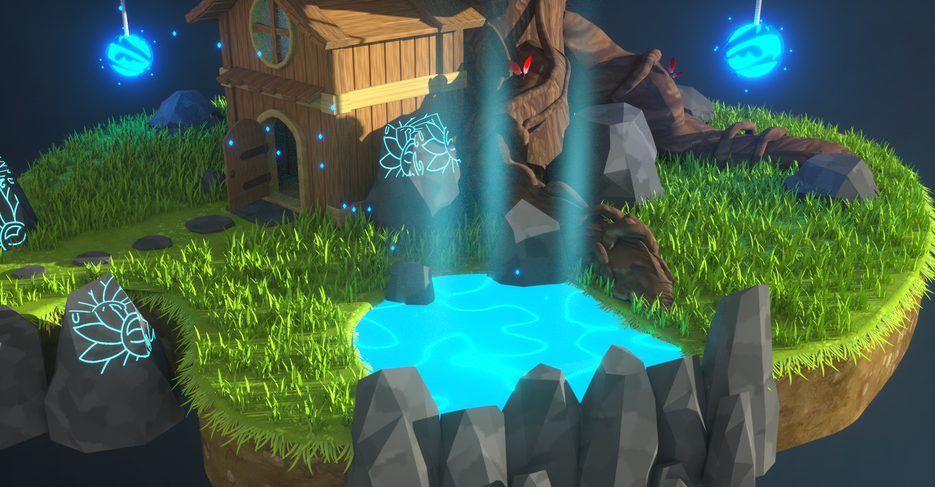 Cartoon Fantasy Elf Tree House 3D - TurboSquid 1408101