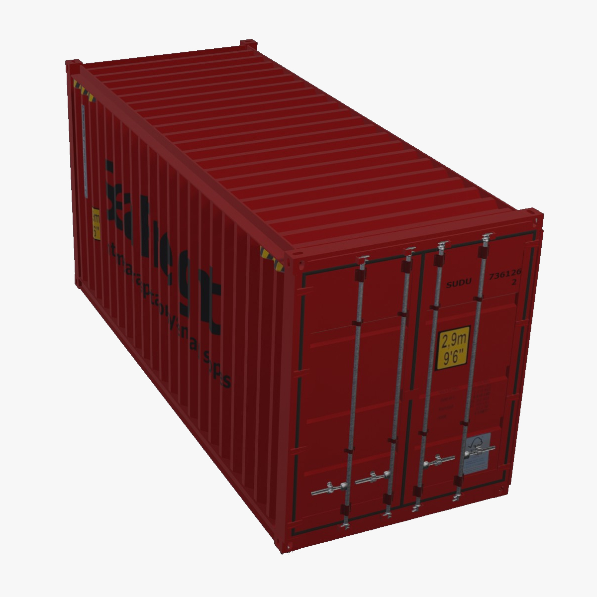20 foot High cube shipping container 3D - TurboSquid 1774988