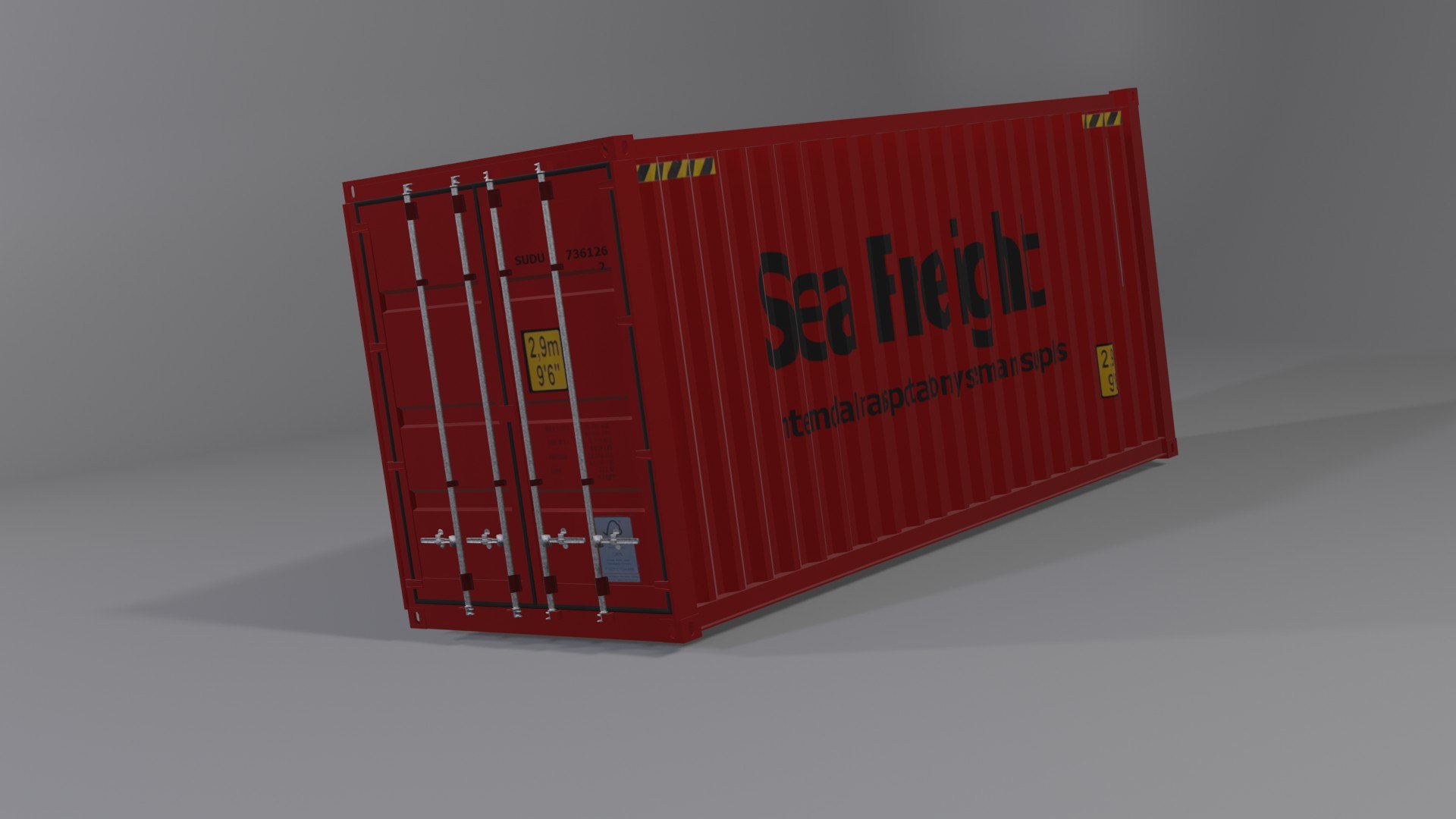 20 Foot High Cube Shipping Container 3D - TurboSquid 1774988