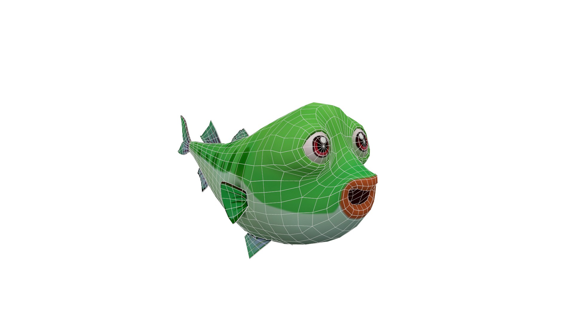Striped Bass Fish Toon 3D Model - TurboSquid 1586055