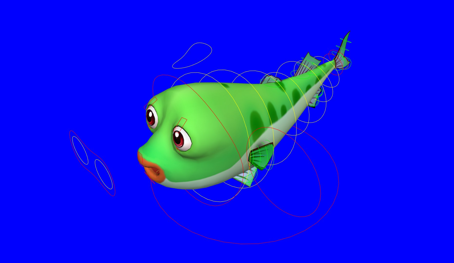 Striped Bass Fish Toon 3D Model - TurboSquid 1586055