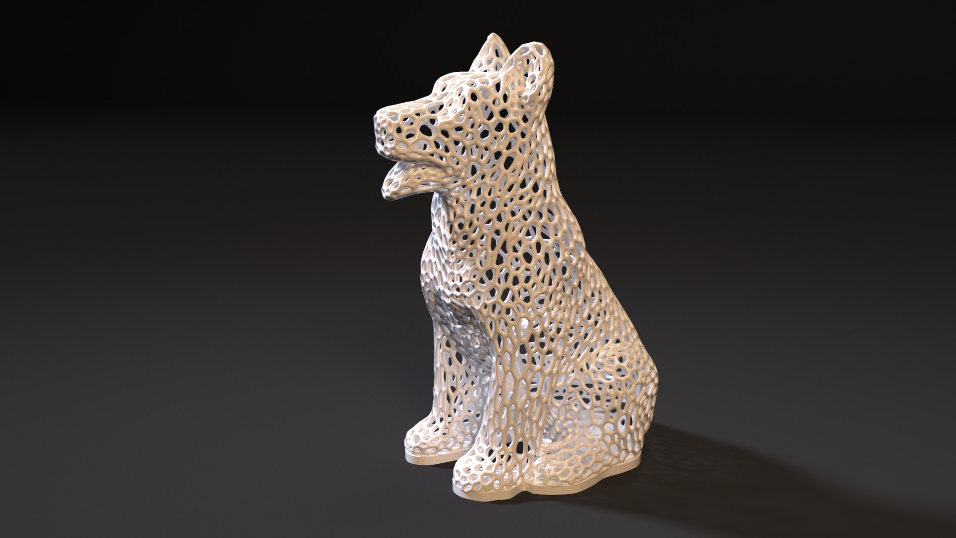 Dog Voronoi 3D Model - TurboSquid 1428521