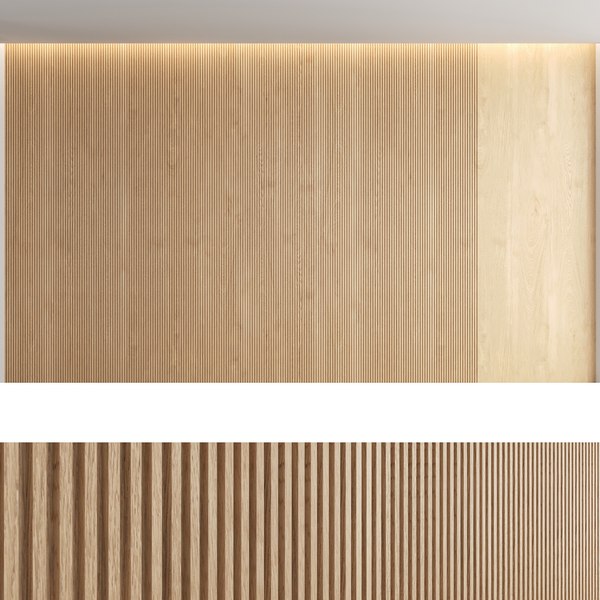 3D wood wall panels model - TurboSquid 1532230