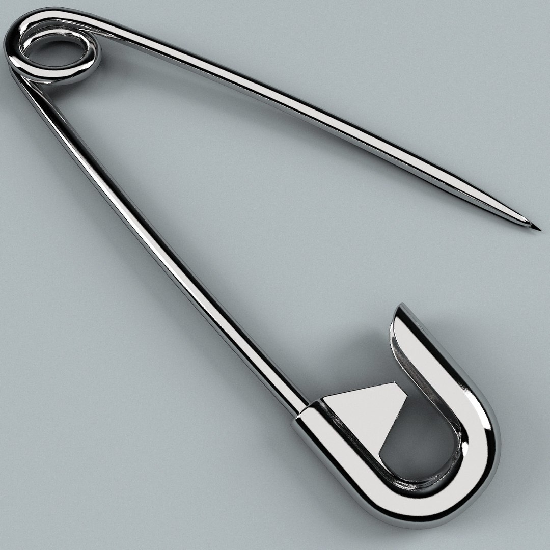 3d Model Safety Pin V2