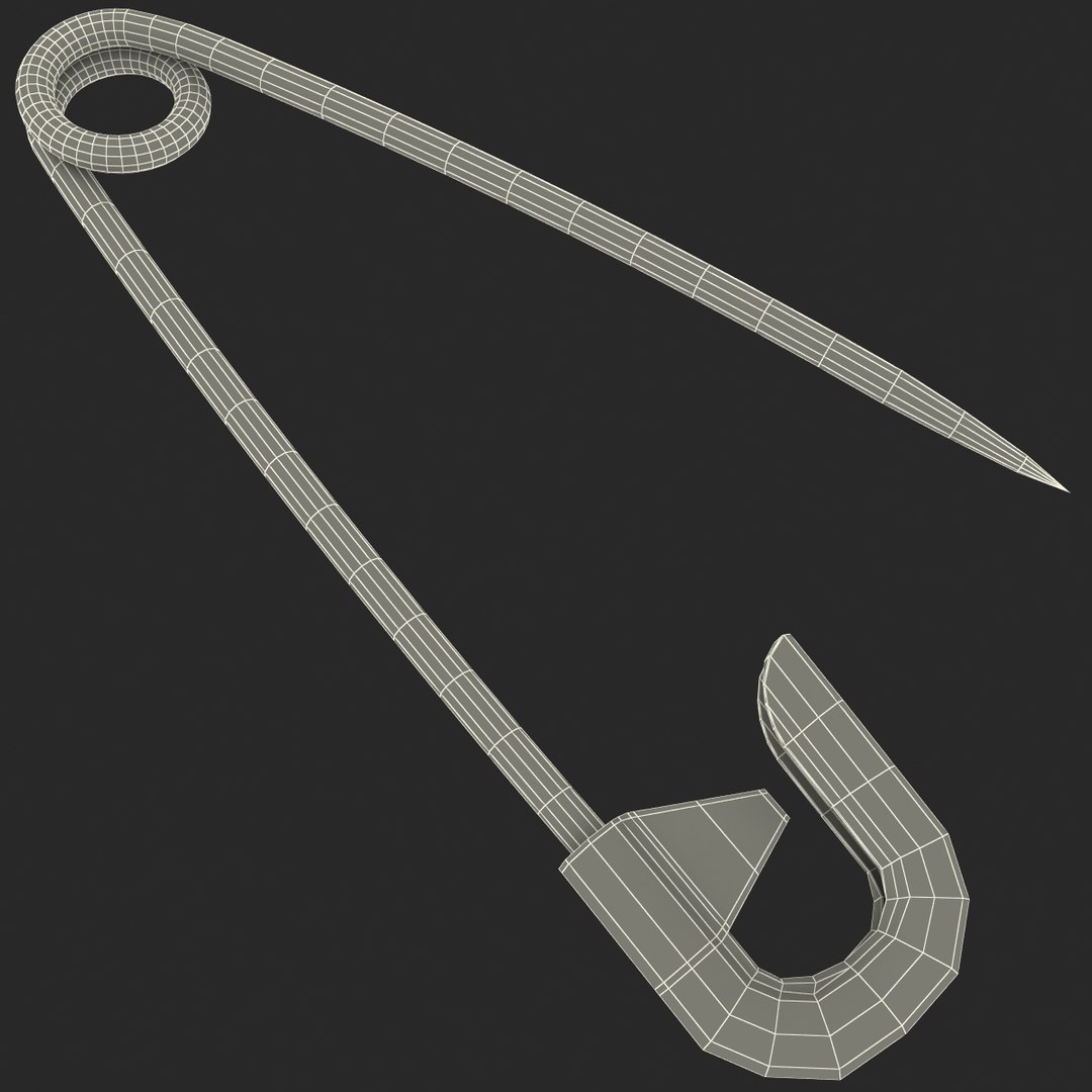 3d Model Safety Pin V2