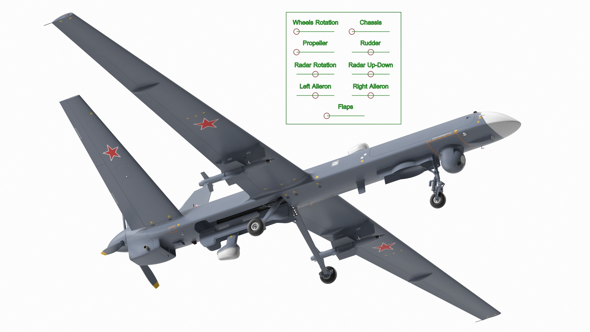Orion Russian UAV Rigged Model - TurboSquid 1942238