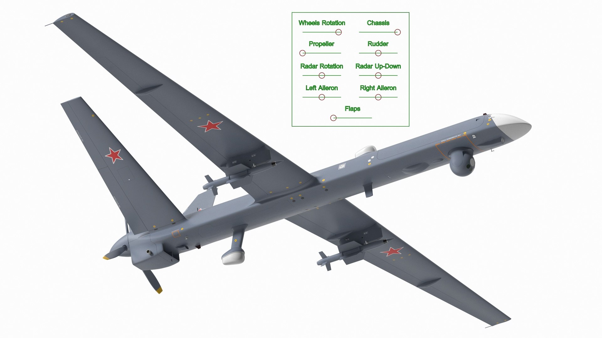 Orion Russian UAV Rigged Model - TurboSquid 1942238