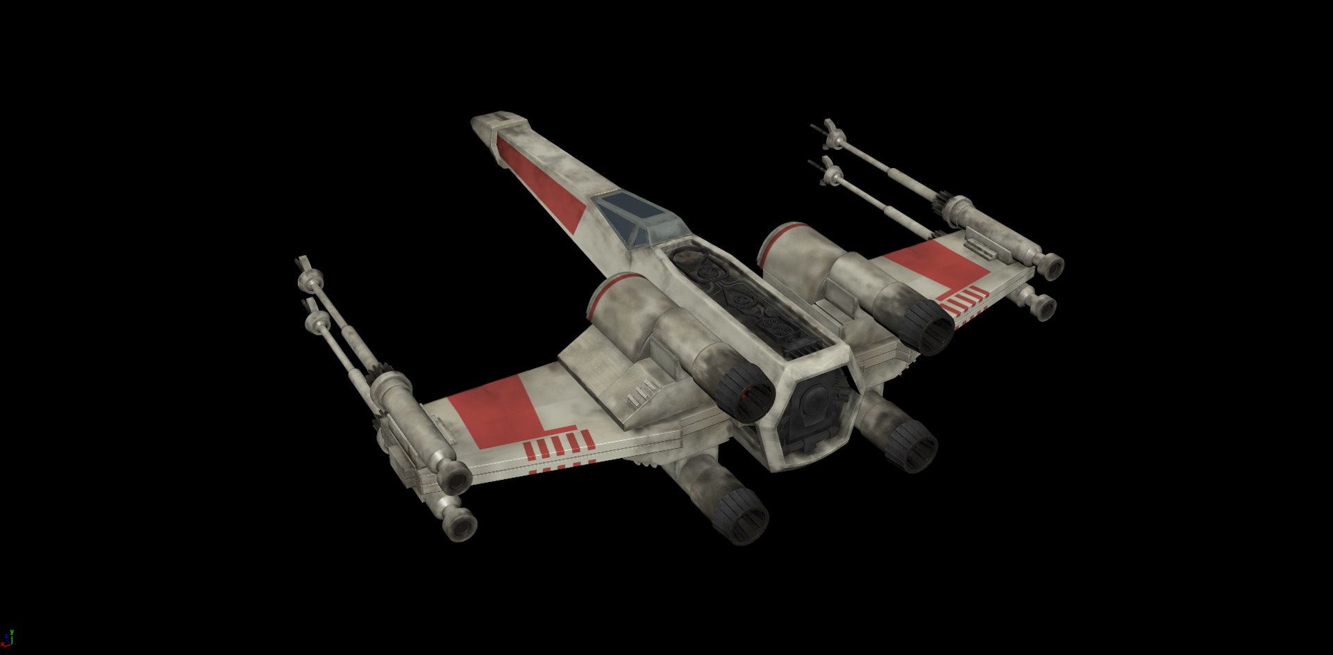 Ma X-wing Rigged