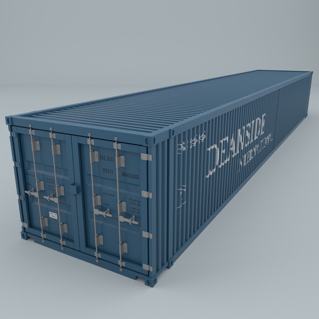 40 ft container cube 3D model - TurboSquid 1615294