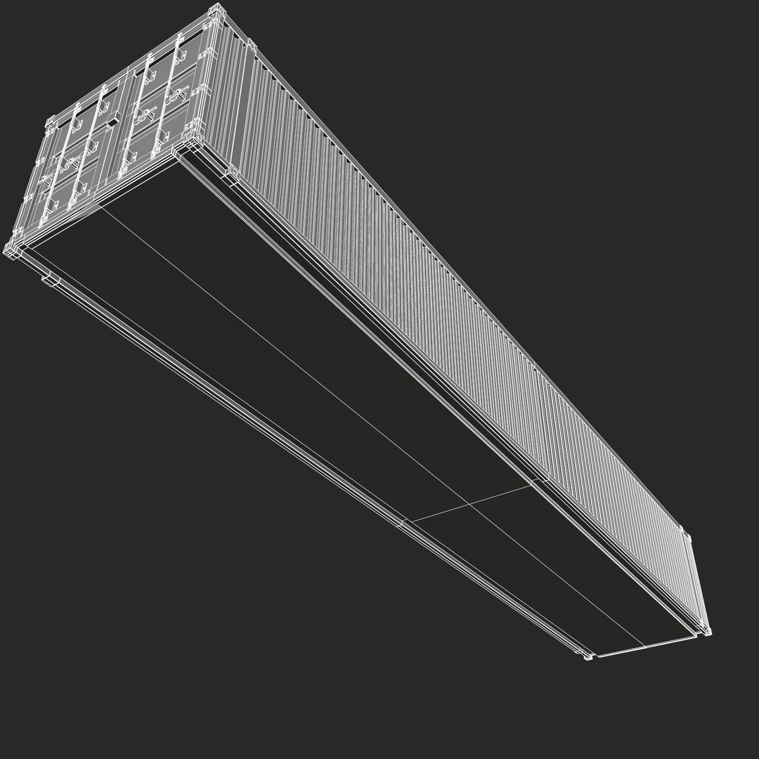 40 ft container cube 3D model - TurboSquid 1615294