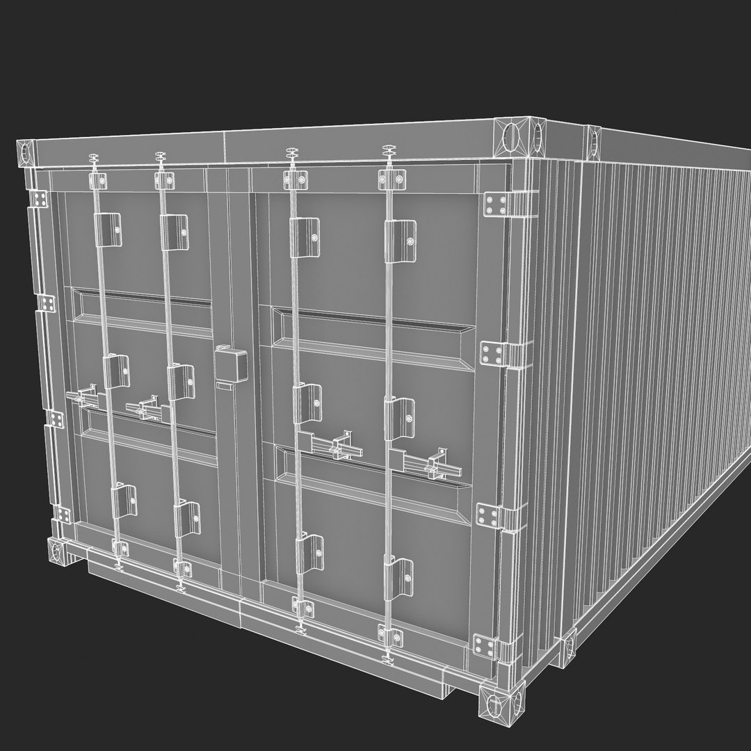 40 ft container cube 3D model - TurboSquid 1615294